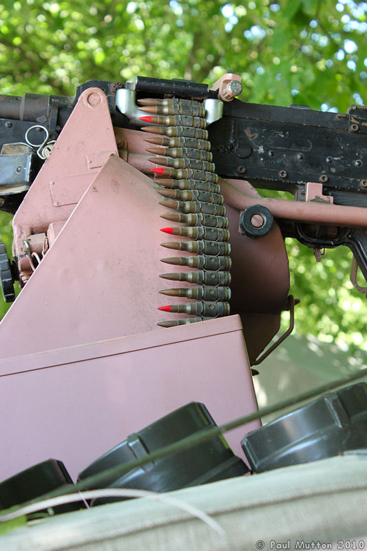 Photo: IMG 0518 Machine gun ammo feed with tracers