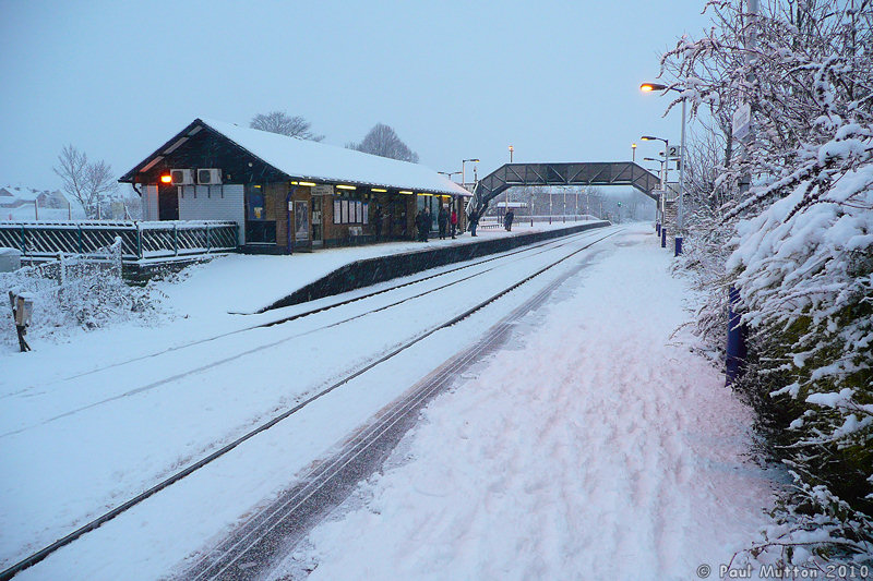 Photo: P1040005 Trowbridge Station in the Snow