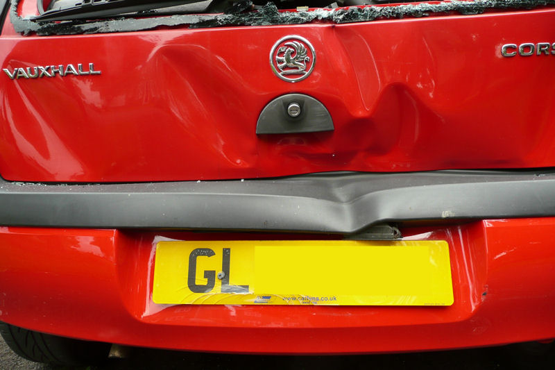 Photo: P1010554 Rear crash damage